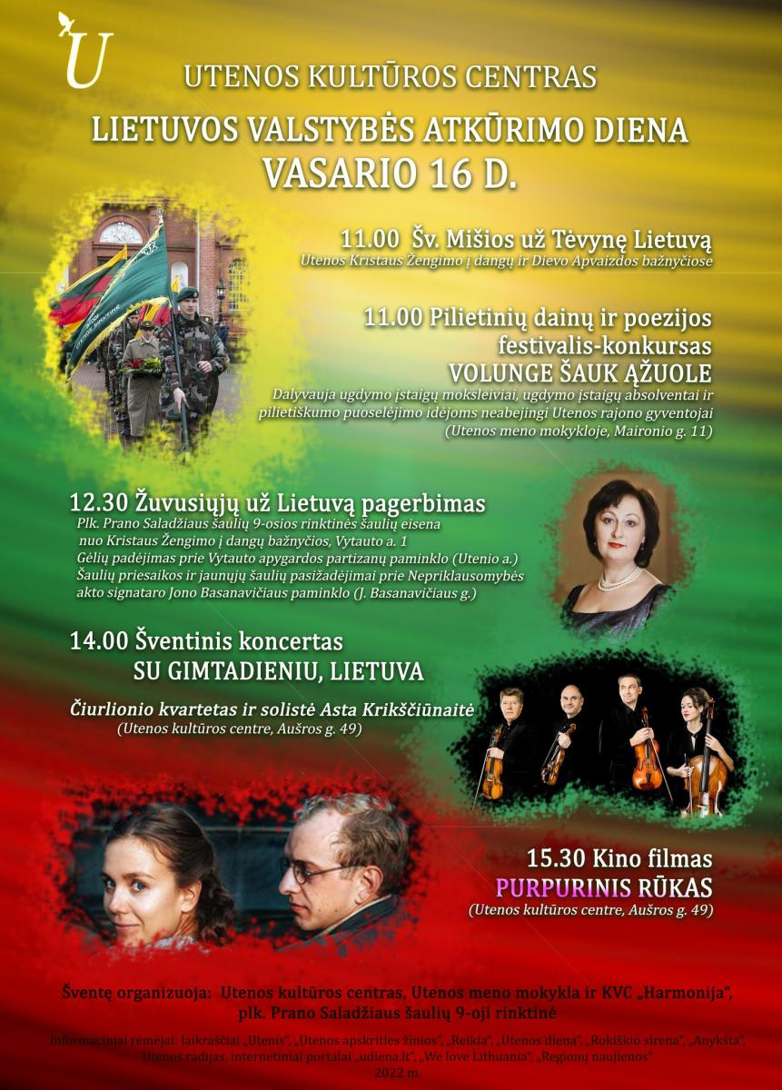 LIETUVOS VALSTYBĖS ATKŪRIMO DIENA